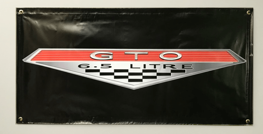 Pontiac GTO Emblem 2'x4' Garage Shop Banner Poster Sign - Grease Pit ...